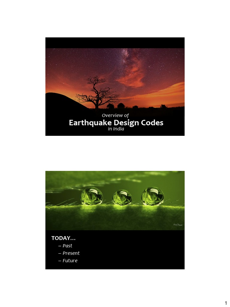 Earthquake Design Codes: Today | PDF | Earthquake Engineering | Earthquakes