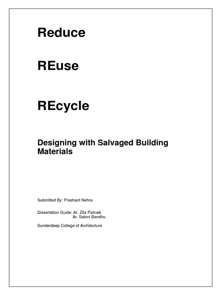 3RE | PDF | Reuse | Recycling