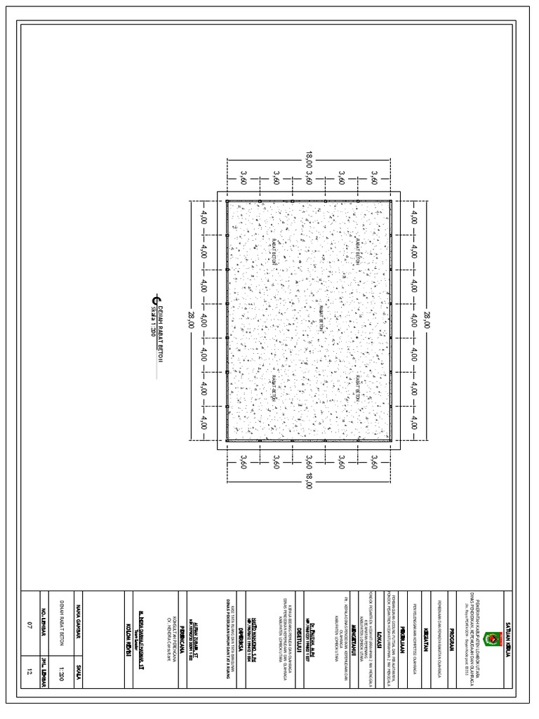 Denah Rabat Beton | PDF