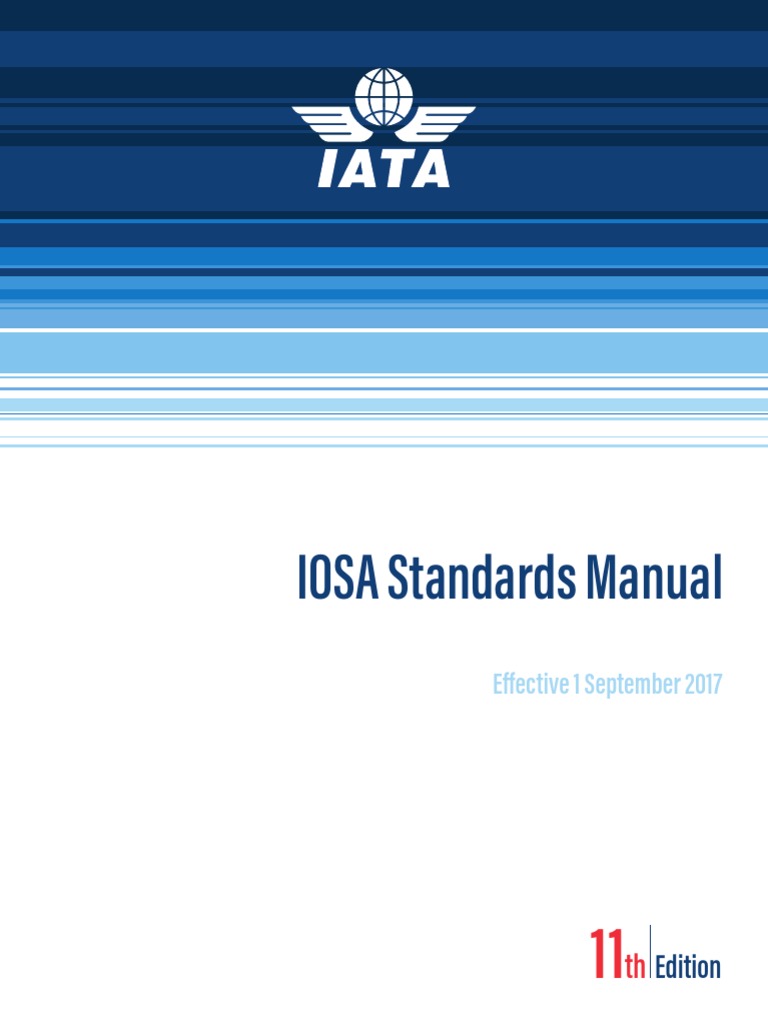 IOSA Standards Manual ISM Ed. 11 | PDF | Specification (Technical ...