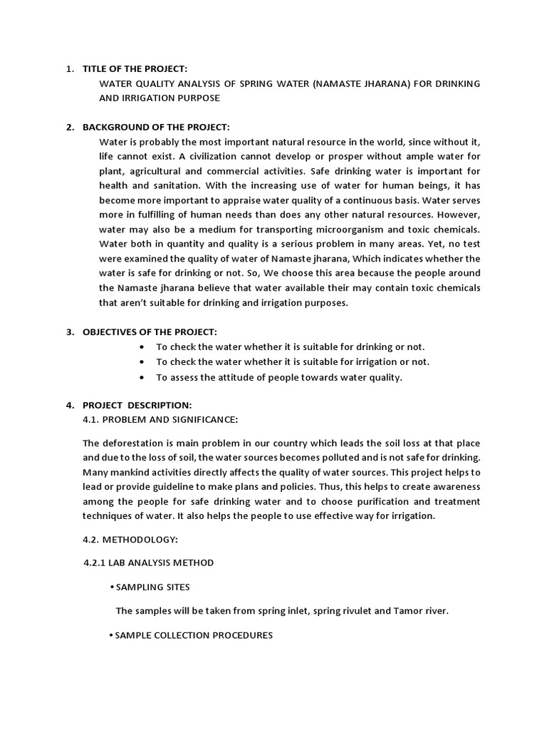 Water Quality Test | PDF | Water Quality | Hydrology