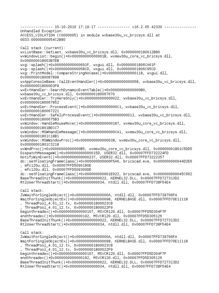 Crash Report | PDF | Computers