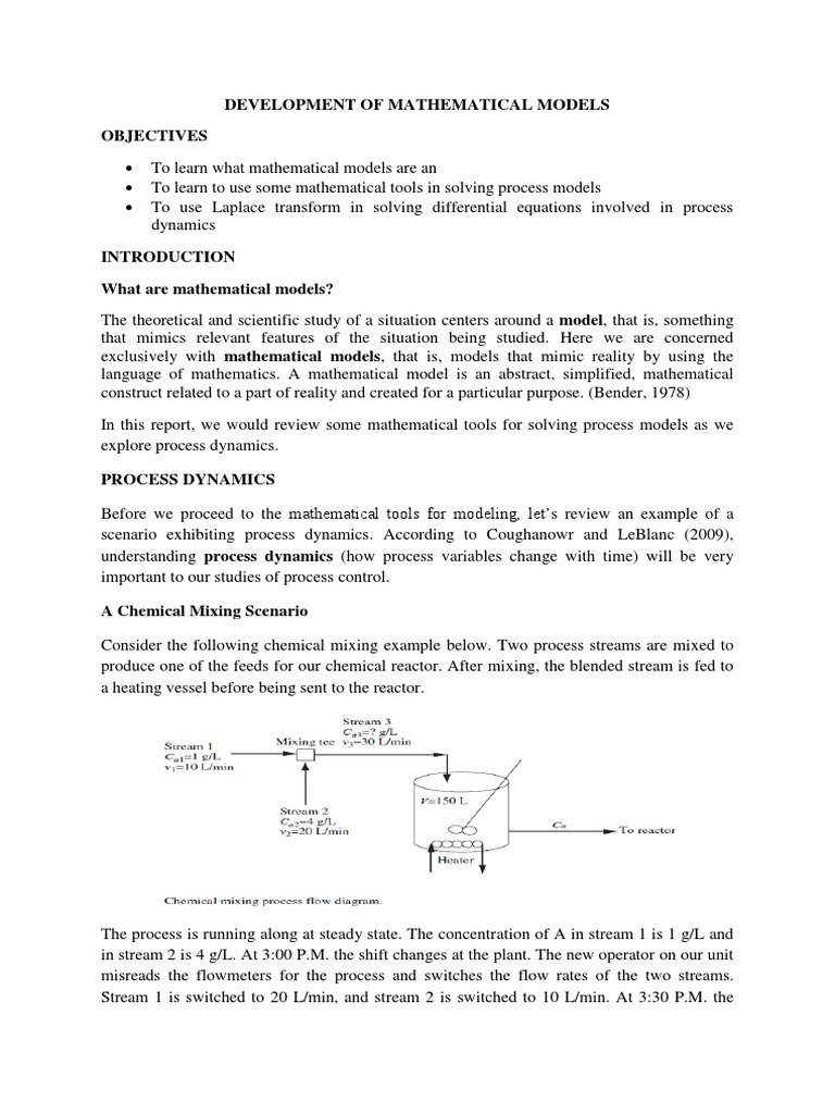 Mathematical Models | PDF | Laplace Transform | Equations