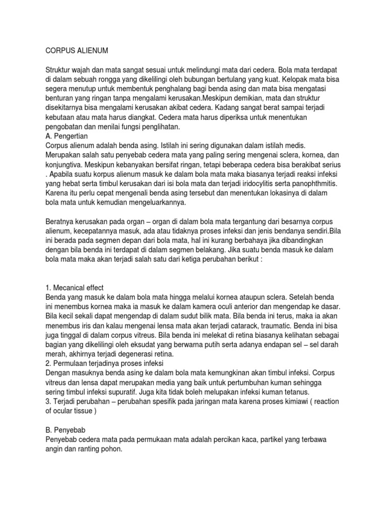 Corpus Alienum | PDF