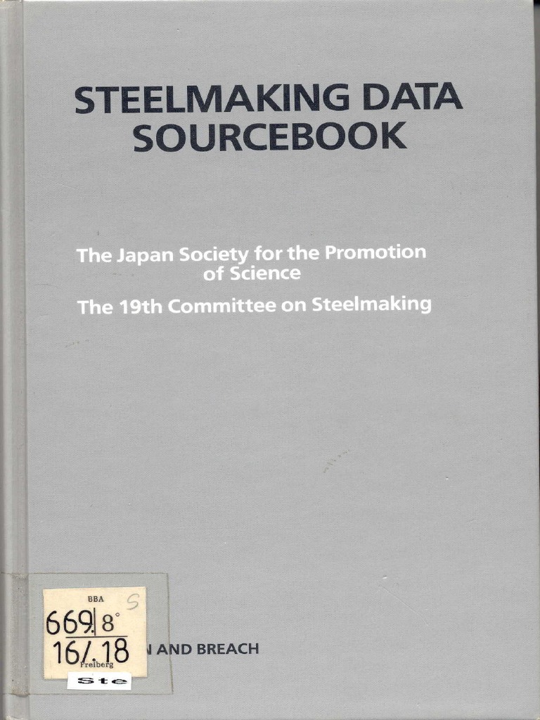 Steelmaking Data Source Book PDF | PDF