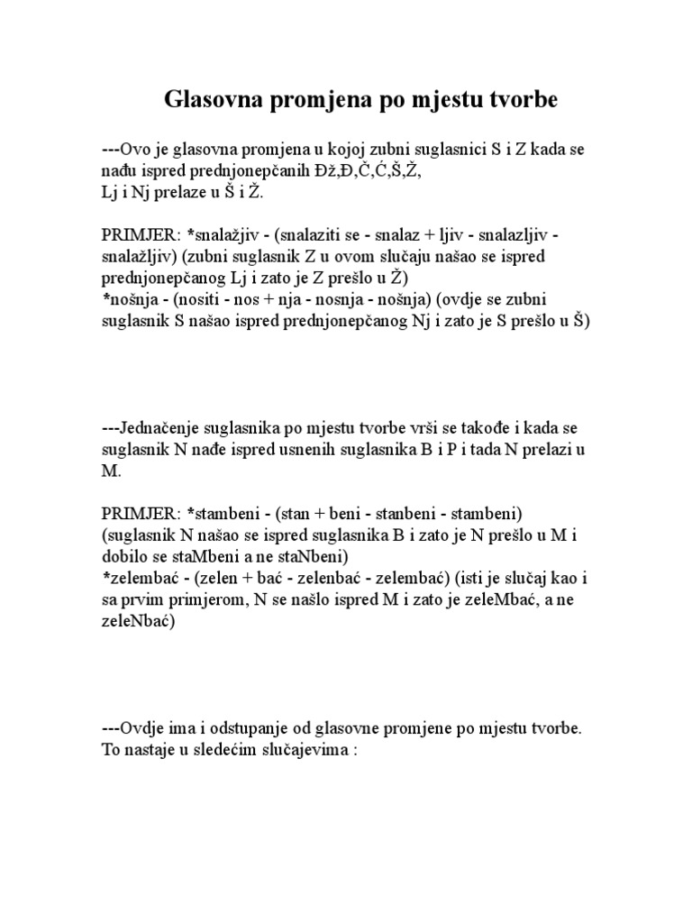 Glasovna Promjena | PDF