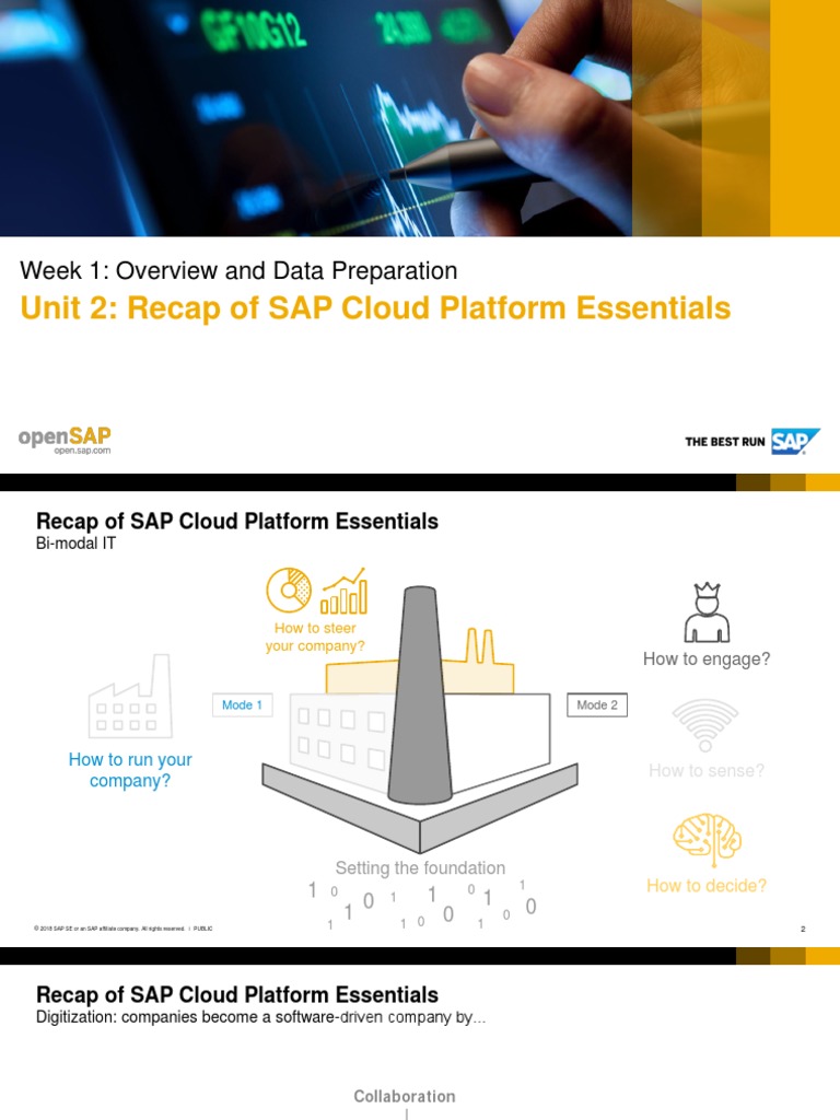 Unit 2 Recap of SAP Cloud Platform Essentials Slides | Download Free PDF | Cloud Computing | Sap Se