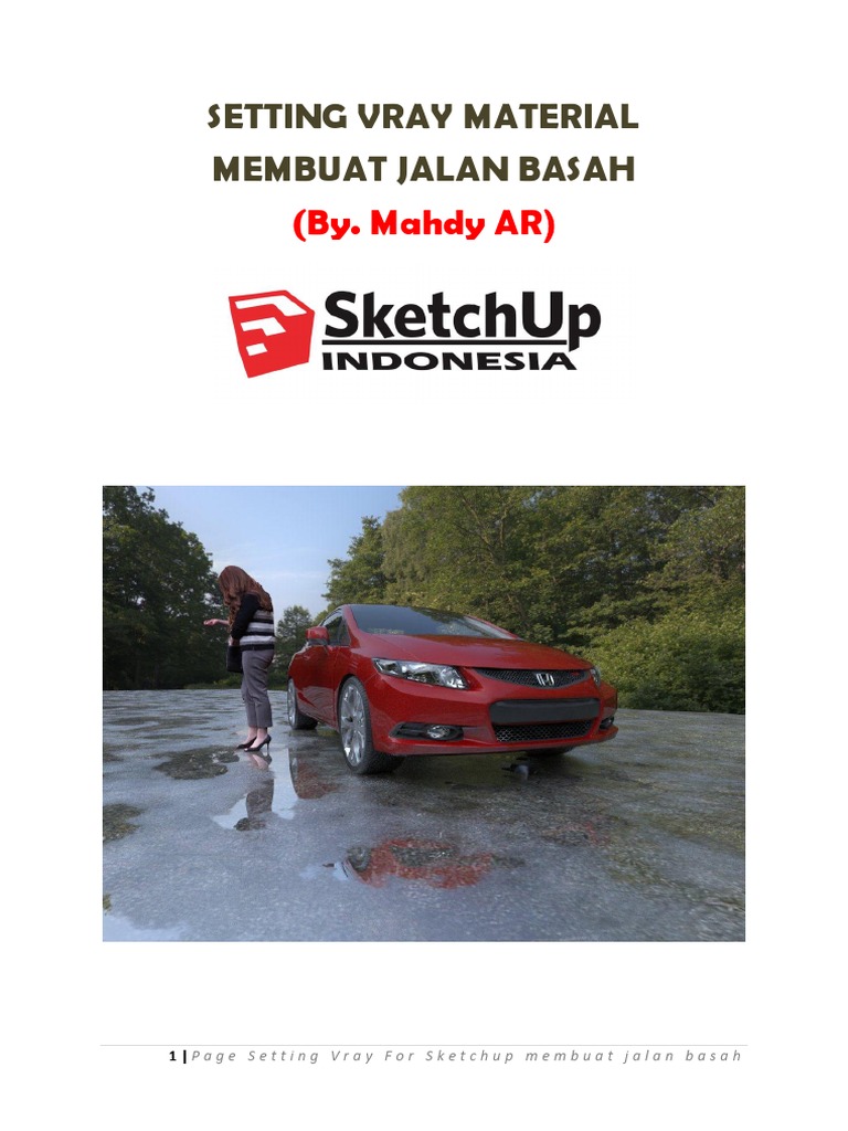 Setting Vray Material Jalan Basah | PDF