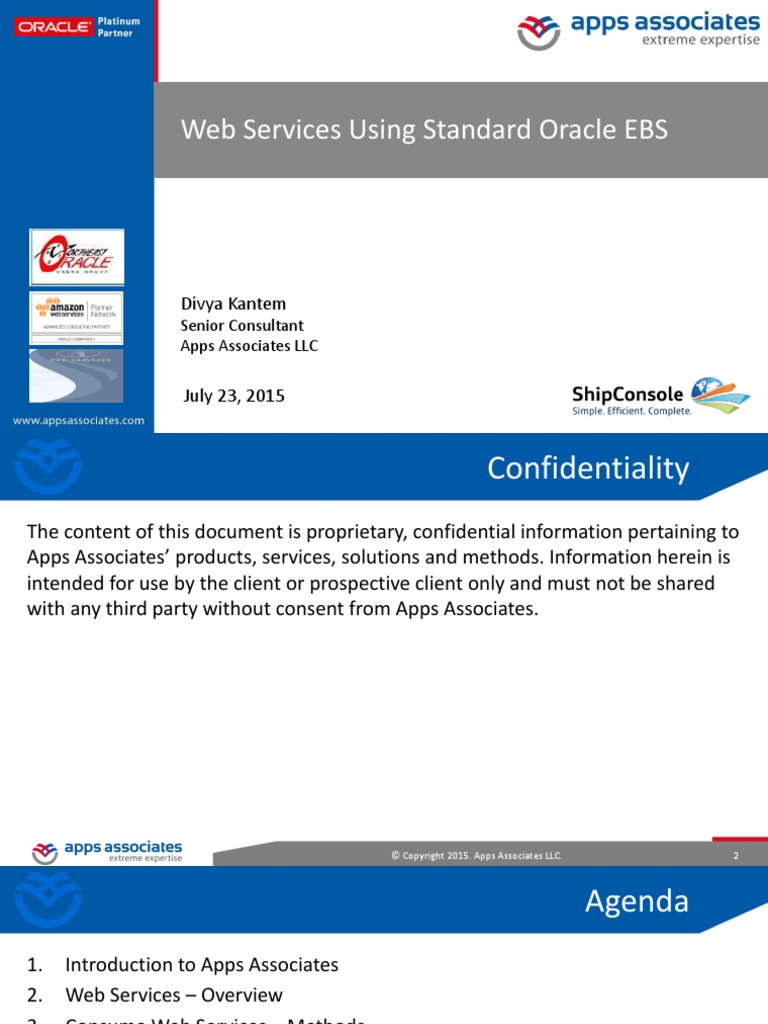 Web Services Using Standard Oracle EBS SROAUG PDF | PDF | Application Programming Interface ...