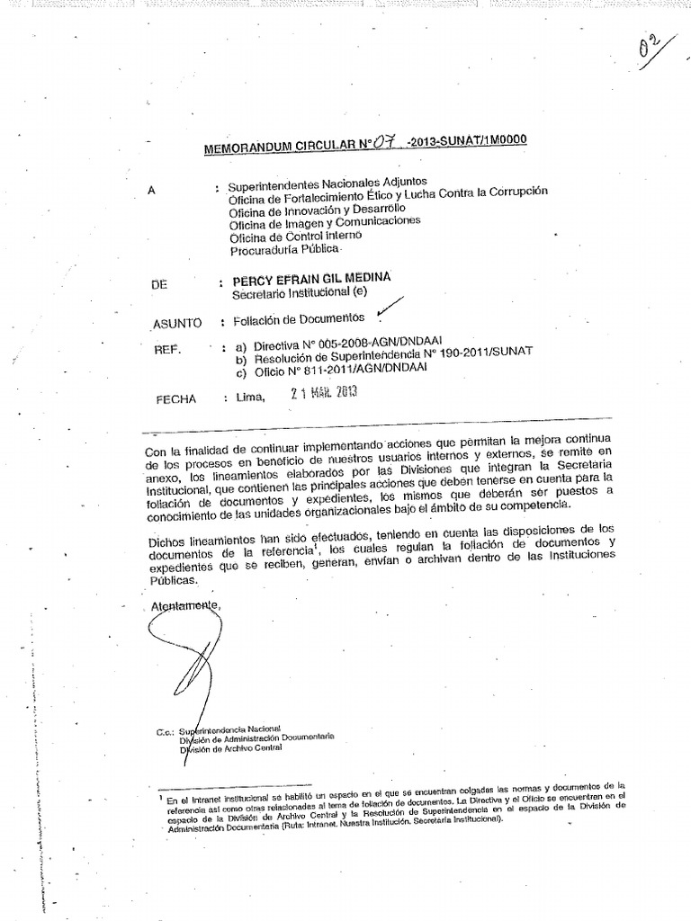 Foliacion de Documentos | PDF