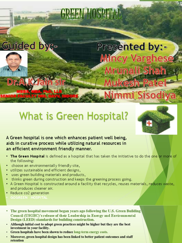 Green Hospital | PDF | Green Building | Waste Management