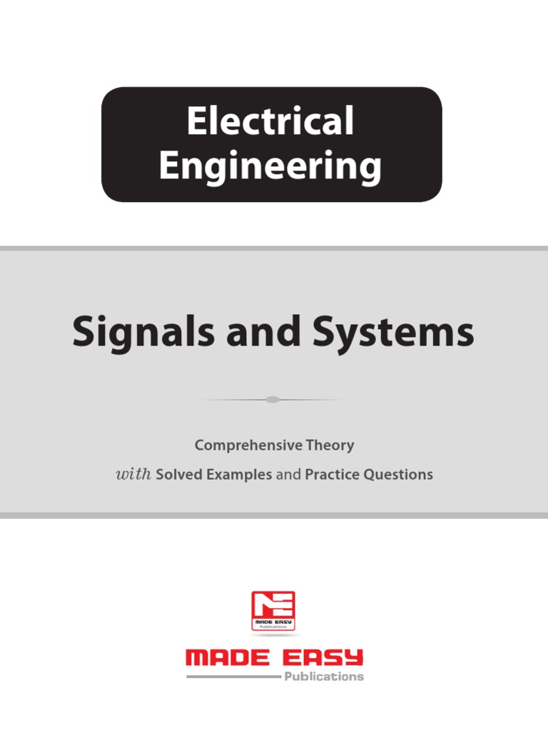 Electrical Engineering: Signals and Systems | PDF | Laplace Transform ...