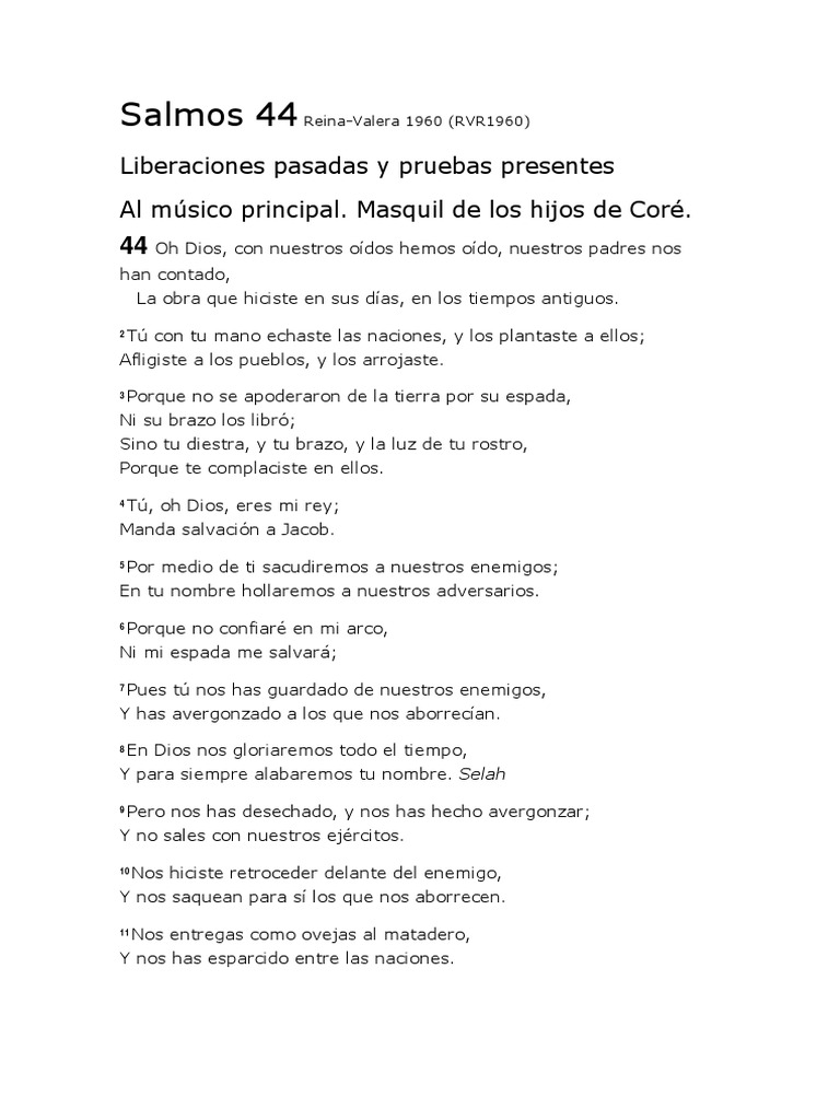 Salmos 44 | PDF