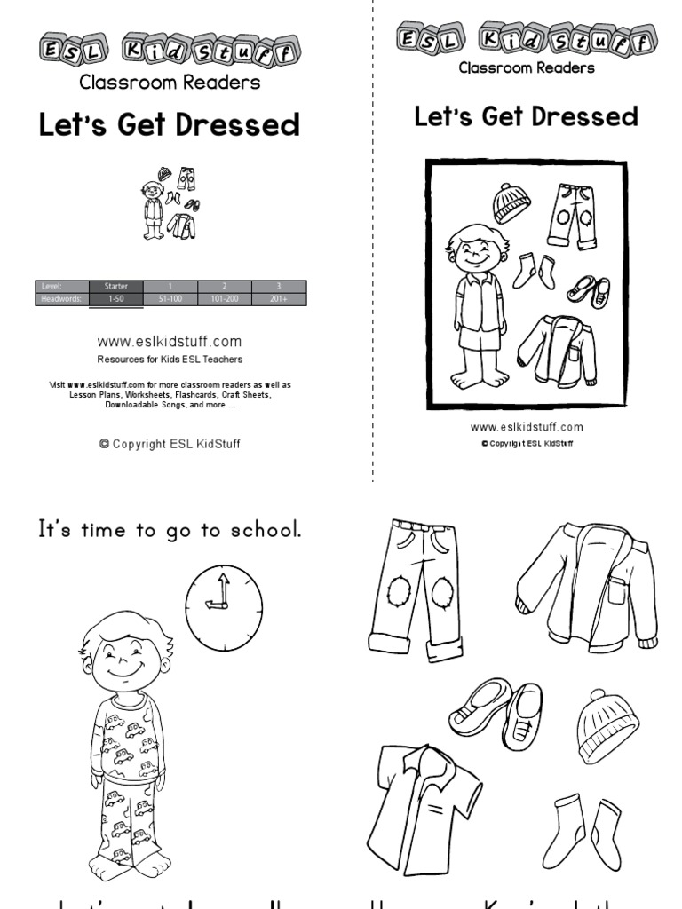 Lets Get Dressed Level0 BW GB GWQ | PDF