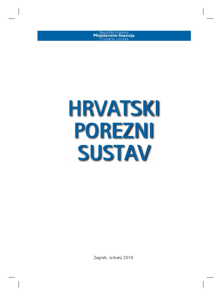 Porezni Sustav RH | PDF