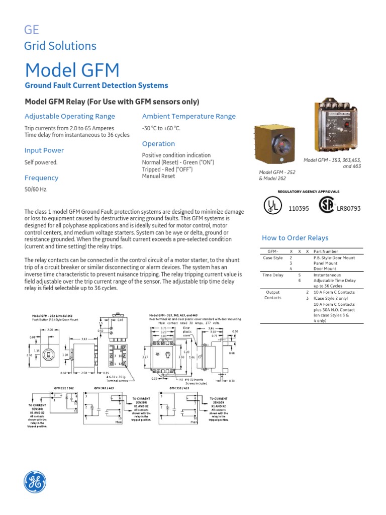 GFM | PDF | Relay | Power (Physics)