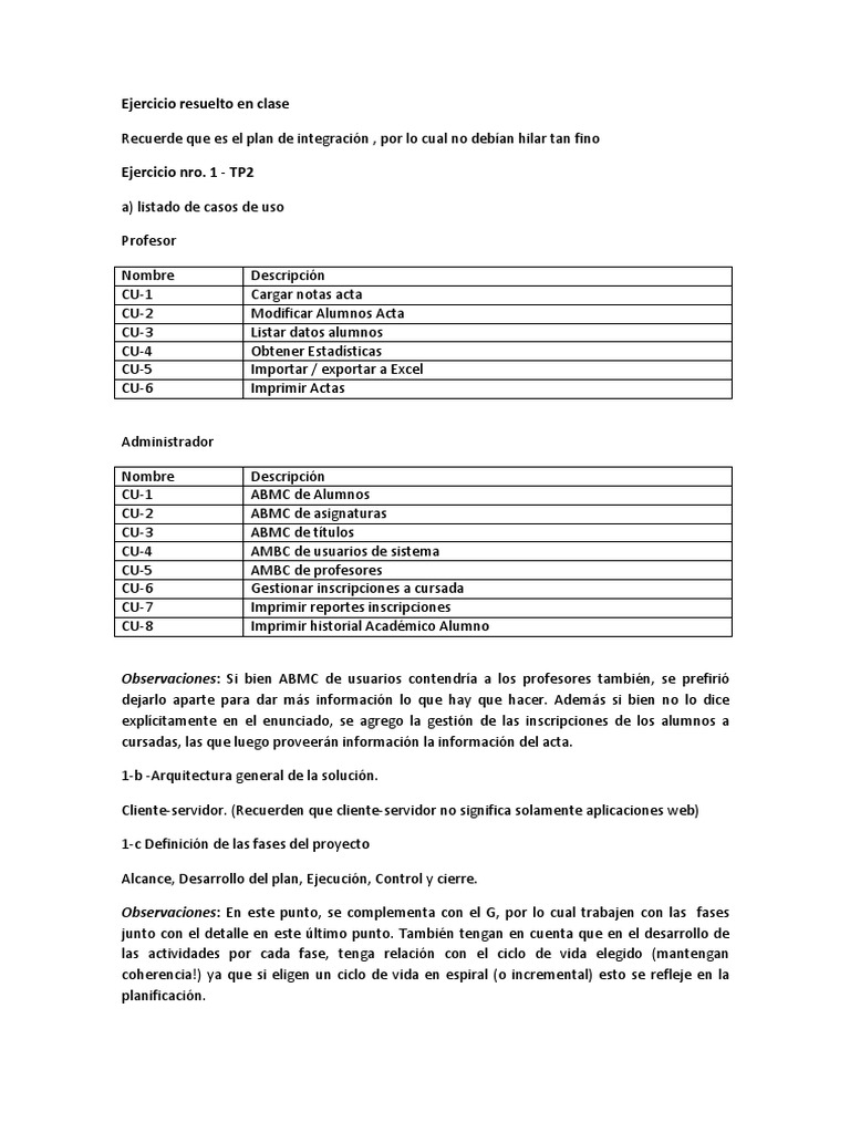 Ejemplo Ejercicio U2 | PDF | Planificación | Informática