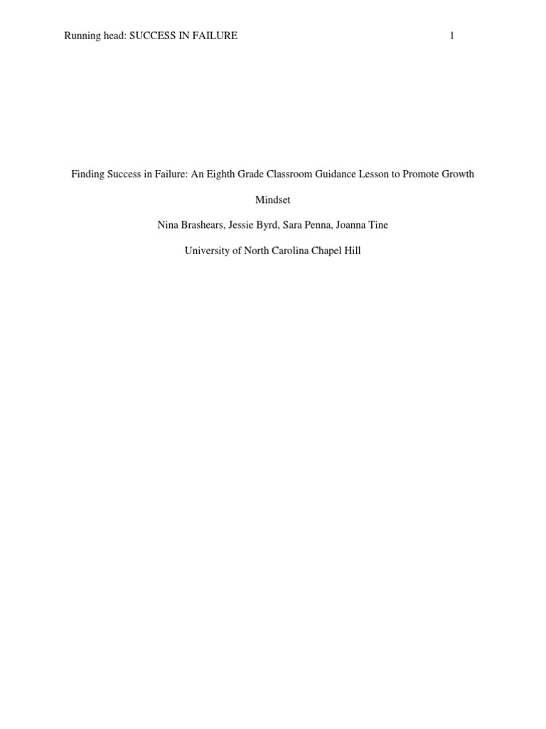 Growth Mindset Classroom Guidance | PDF | Mindset | School Counselor