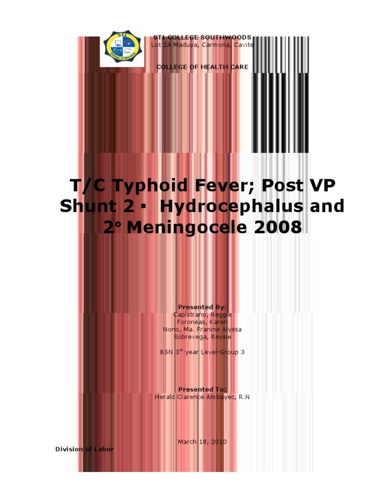 Case Study-Typhoid Fever | PDF | Human Digestive System ...