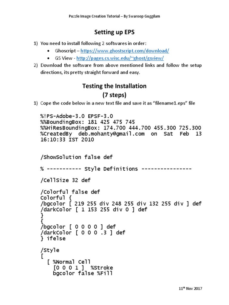 Puzzle Image Tutorial Pdf Computing