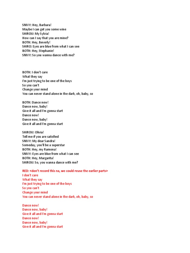 Hey Barbara Script | PDF