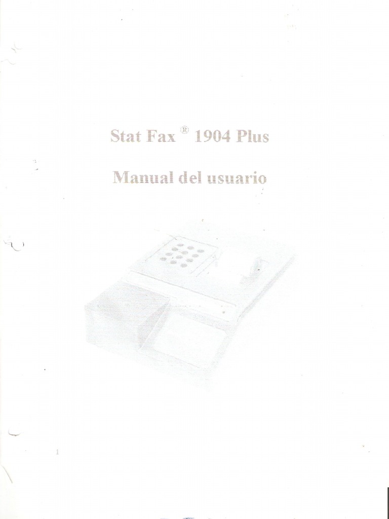 Manual Stat Fax Spectrofo | PDF