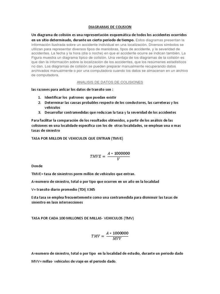 Diagrama de Colisiones y Análisis de Datos | PDF