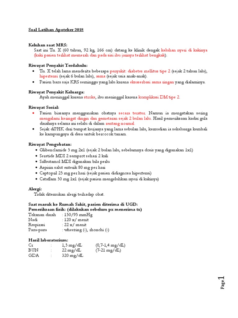 Contoh Soal DRP Lat 2 | PDF
