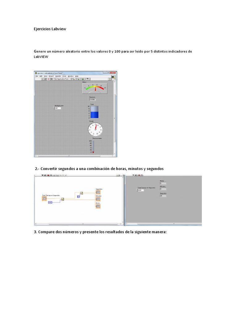 Ejercicios Labview | PDF