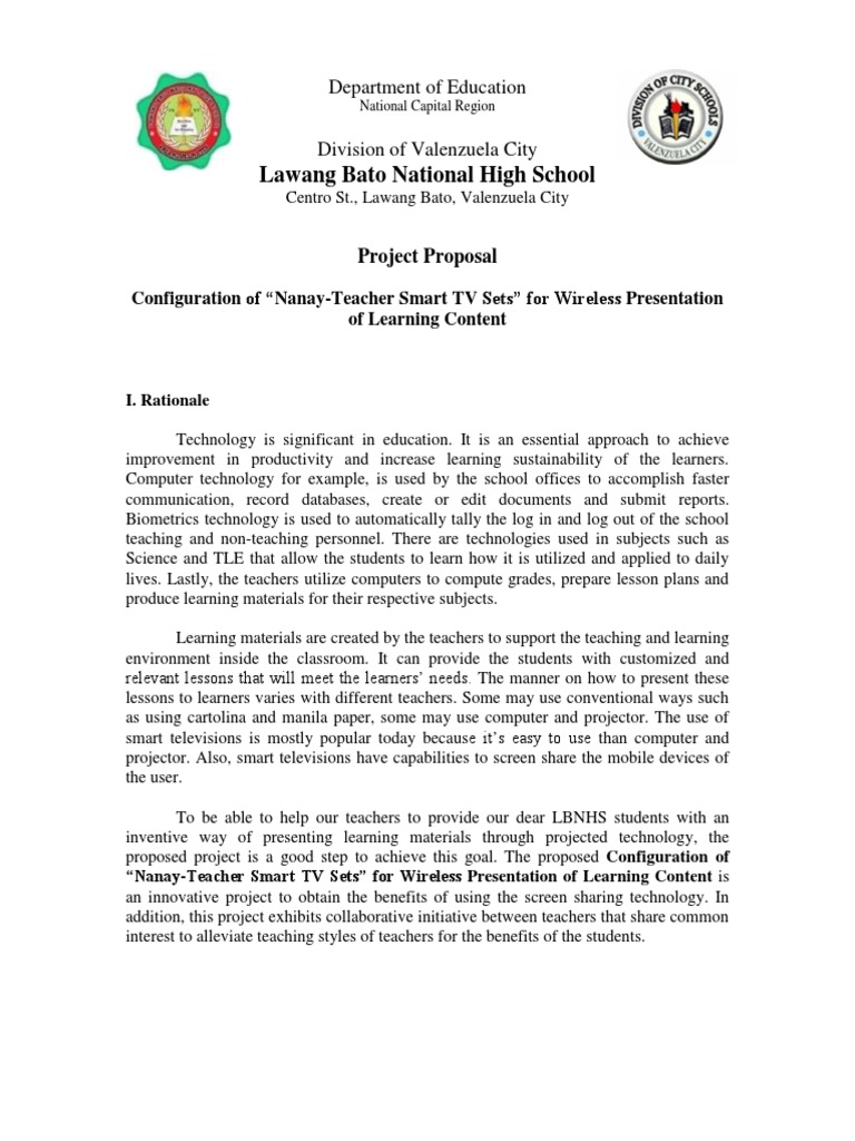 Ict wirelessTV Project October 2017 | PDF | Educational Technology ...