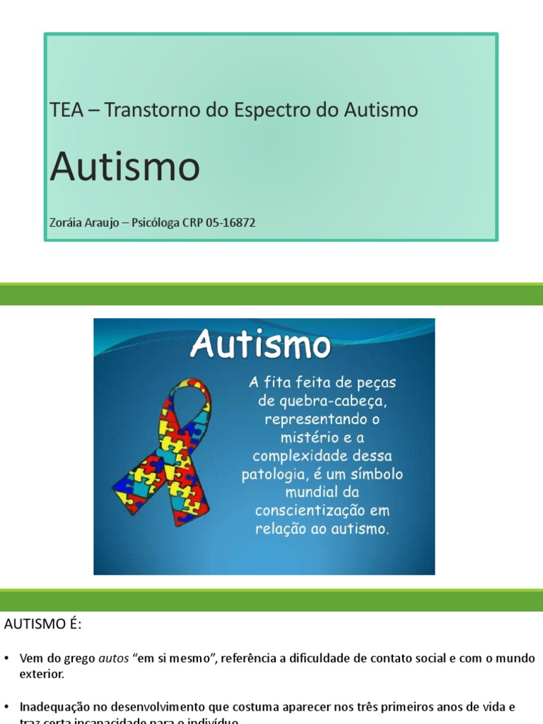 Compreendendo o Transtorno do Espectro do Autismo: Sinais ...
