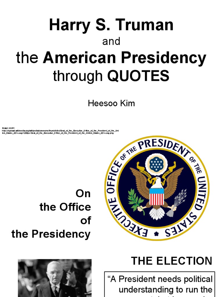 Harry S. Truman and The American Presidency | PDF | Harry S. Truman ...