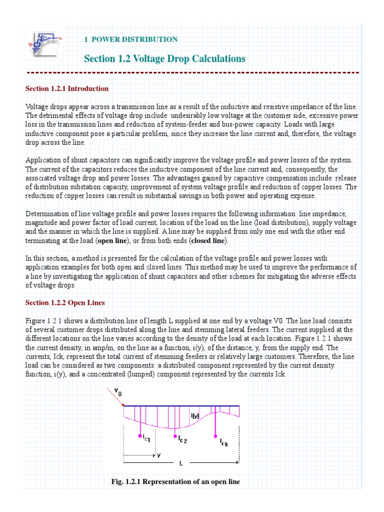 1 - 2 Voltage Drop Calculations MATHCAD | PDF | Capacitor | Electric ...