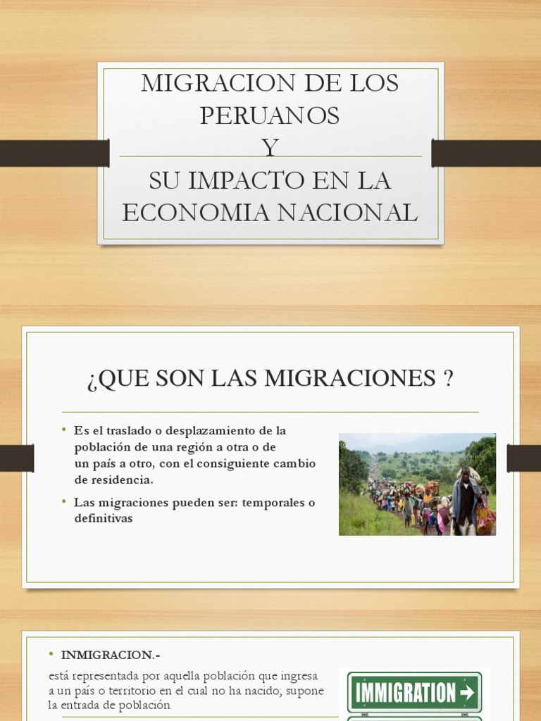 Migracion Externa en El Peru | PDF | Migración humana | Perú