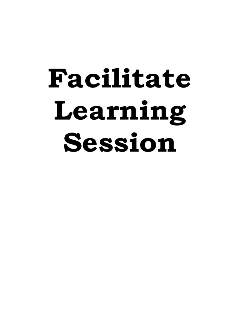 Facilitate Learning Session | Download Free PDF | Electrical Connector | Computer Engineering