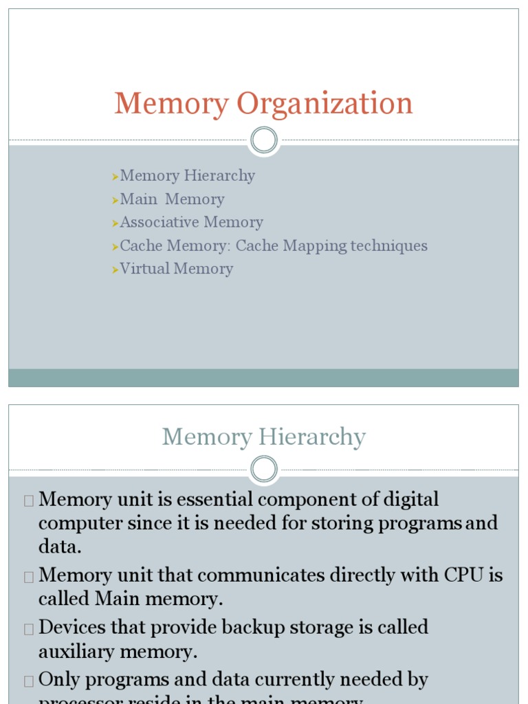 Cache Memory Mapping | PDF | Random Access Memory | Computer Memory