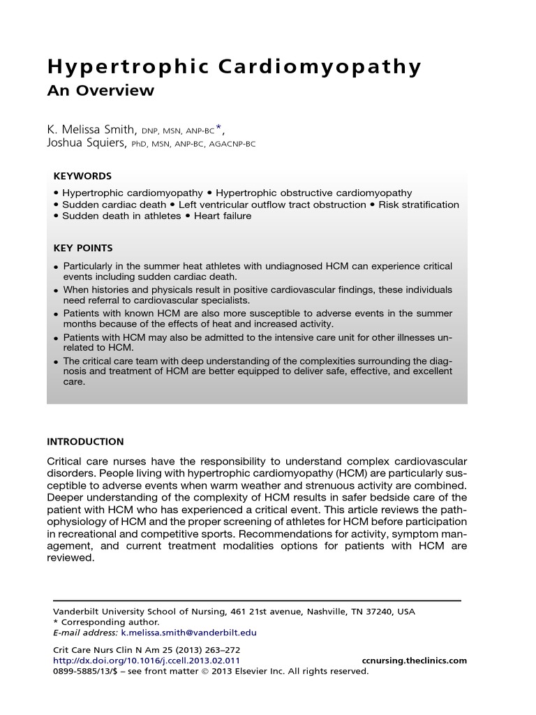 Hypertrophic Cardiomyopathy Overview | PDF | Heart Failure | Heart