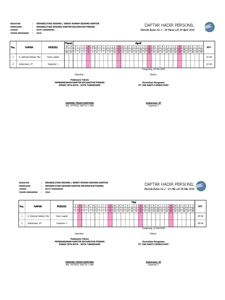 Form Absensi | PDF