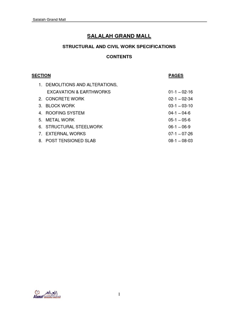 SGM - Struct Spec | PDF | Concrete | Construction Aggregate