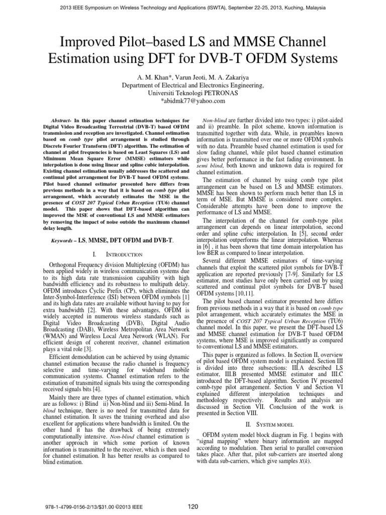 Ls Mmse Download Free Pdf Orthogonal Frequency Division