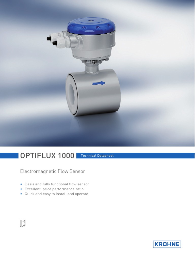 Optiflux 1000 | PDF | Flow Measurement | Mechanical Engineering
