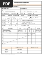 Painting & Sand Blasting Report For Trussed Structure | PDF