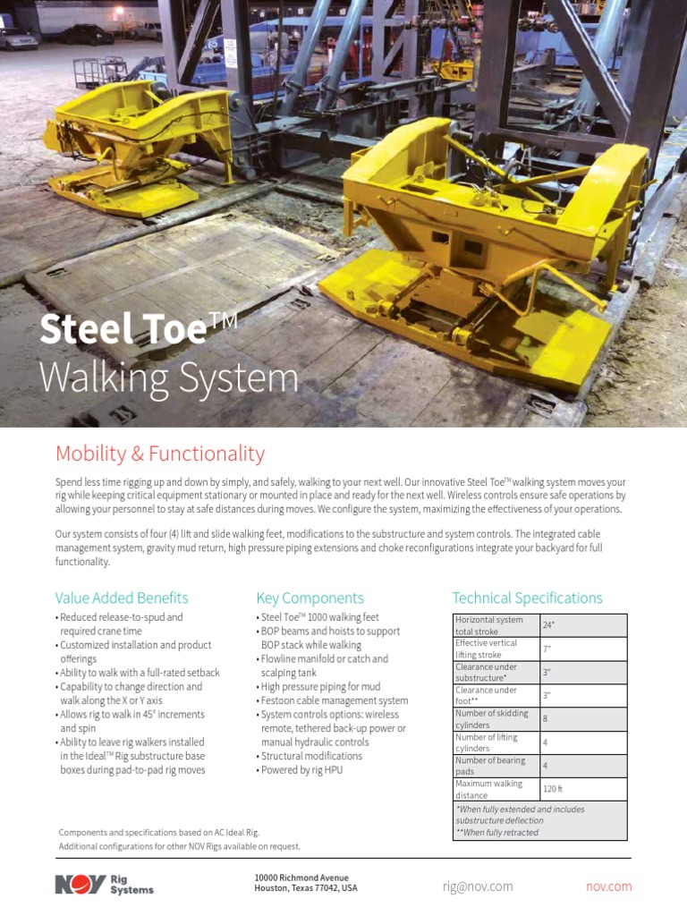 Walking System | PDF | Elevator | Crane (Machine)