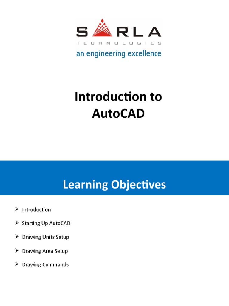 Introduction To AutoCAD | PDF | Menu (Computing) | Circle