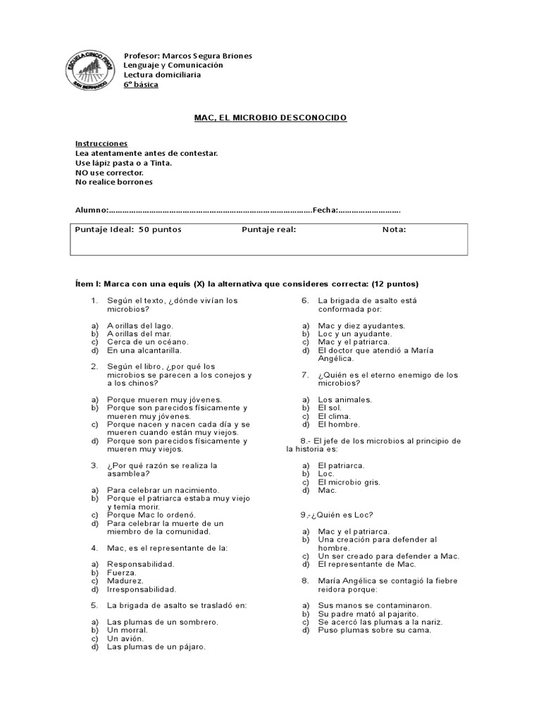 Mac El Microbio Desconocido 6 B Pdf Agitación Violencia