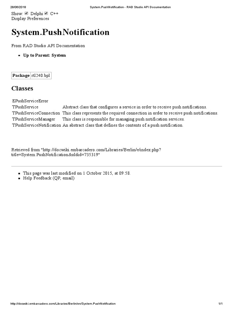 Push Delphi Pdf Constructor Object Oriented Programming Programming 