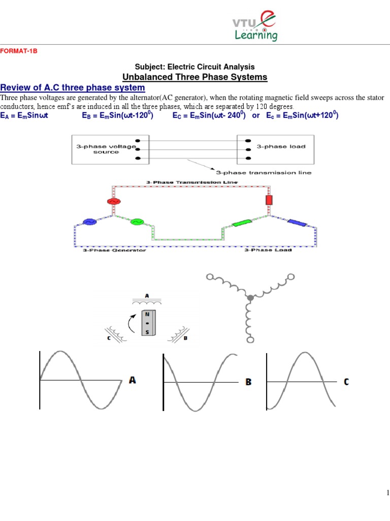 Unbalanced 3-Phase System PDF | PDF | Physical Quantities | Quantity