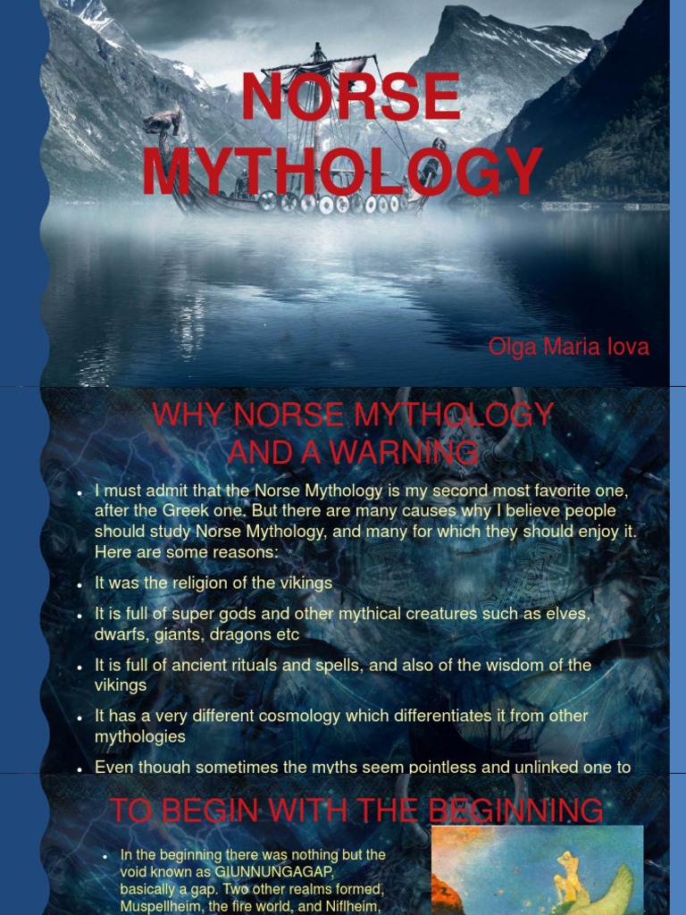 Norse Mythology: Olga Maria Iova | PDF | Norse Mythology | Æsir