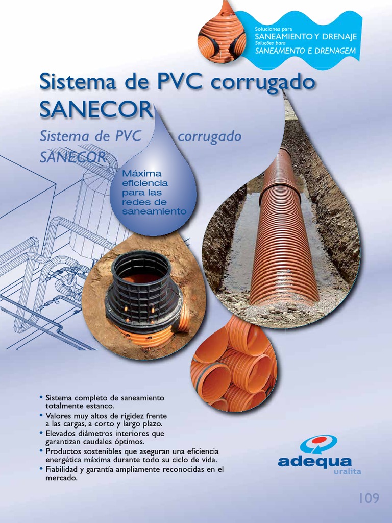 Tarifa Adequa 2015 Sistemas de PVC Corrugado SANECOR Esp | PDF | Agua ...