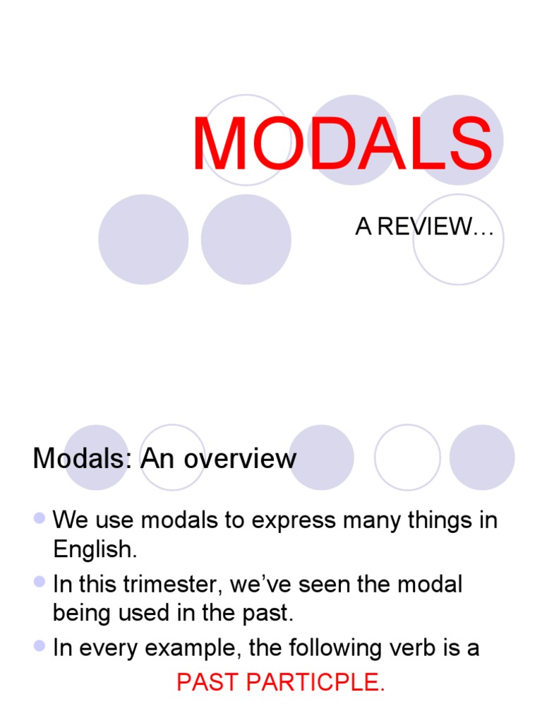 Understanding English Modals Explained | PDF | Verb | Cognitive Science